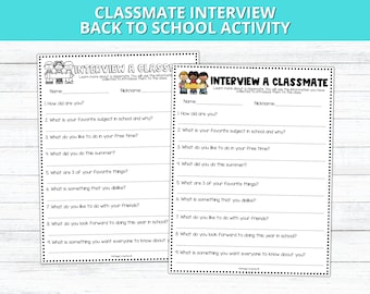 Back to School Printable Scavenger Hunt - Etsy