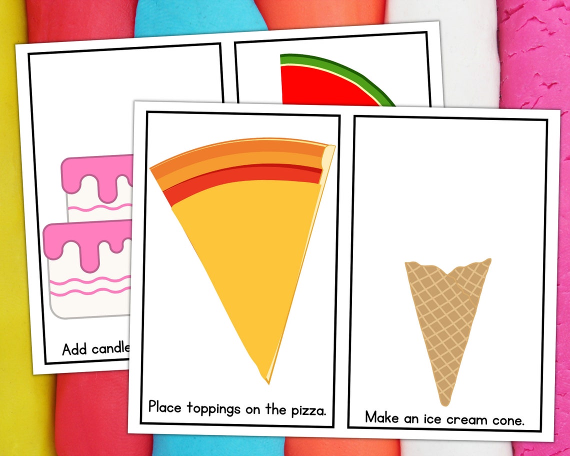 Play Dough Mats Printable Play Dough Mats Montessori - Etsy