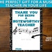 Music Teacher Appreciation Gift Card Holder, Music Teacher Appreciation ...