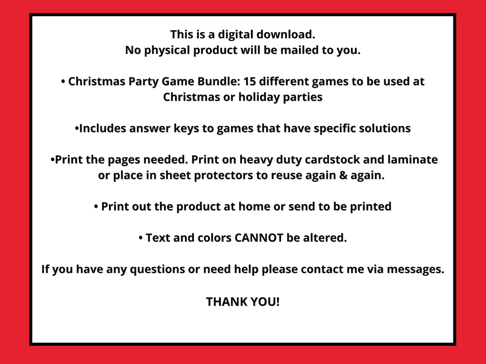 Holiday Party Games for Large Groups, Christmas Party Game Bundle ...