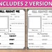 Student All About Me Questionnaire, Printable Back to School Activity ...
