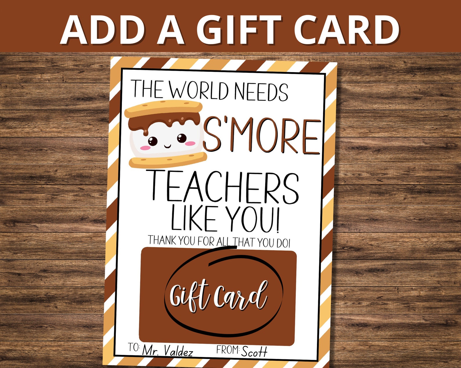 Teacher Appreciation Gift, Teacher Appreciation Week Gift Card Holder ...