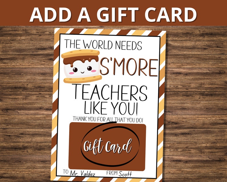 Teacher Appreciation Gift, Teacher Appreciation Week Gift Card Holder ...