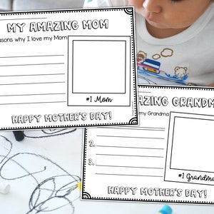 Mother's Day Activity for Kids, Mother's Day Questionnaire, 3 Reasons ...
