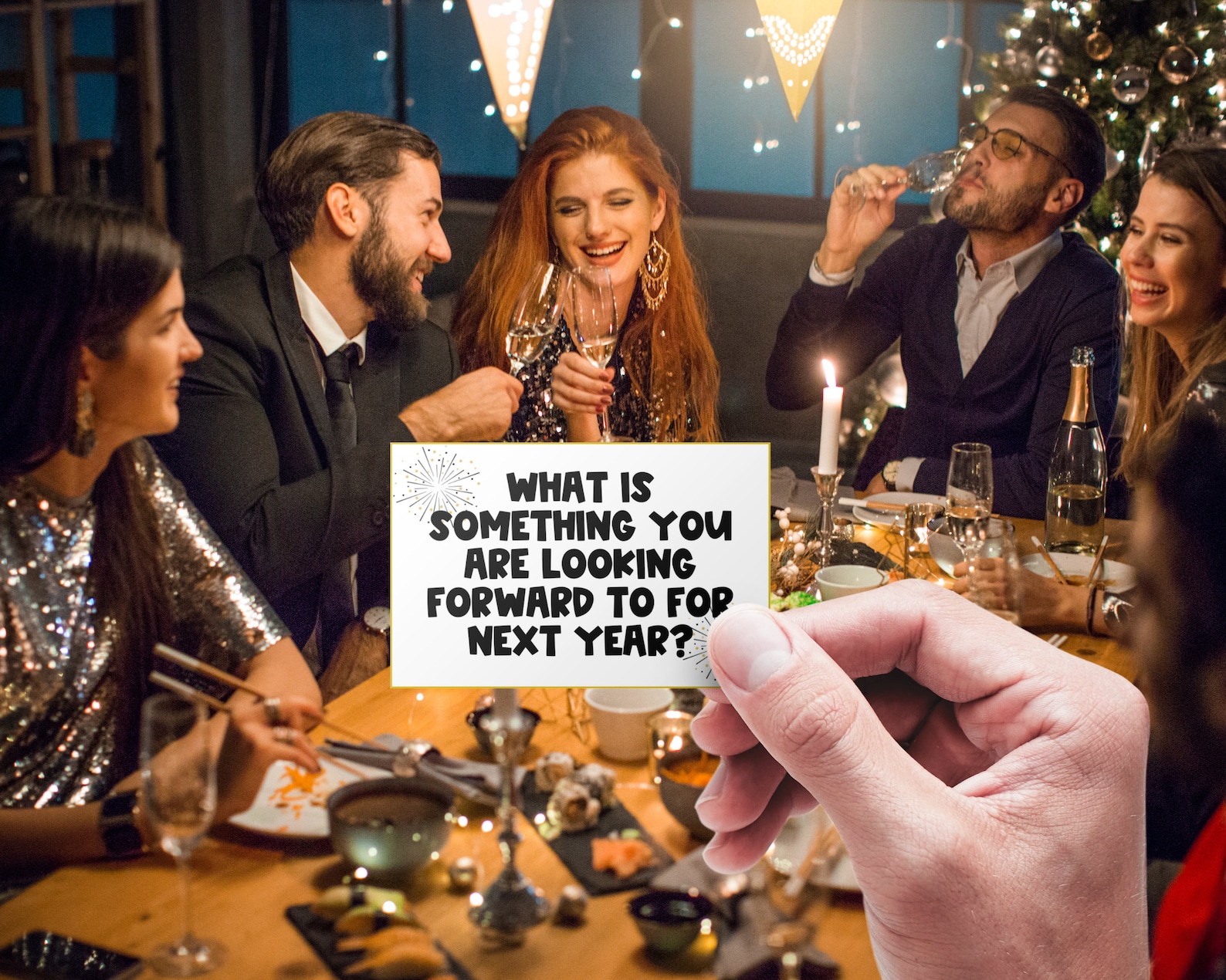 New Year's Eve Conversation Cards, New Year's Eve Party Game, New Year ...