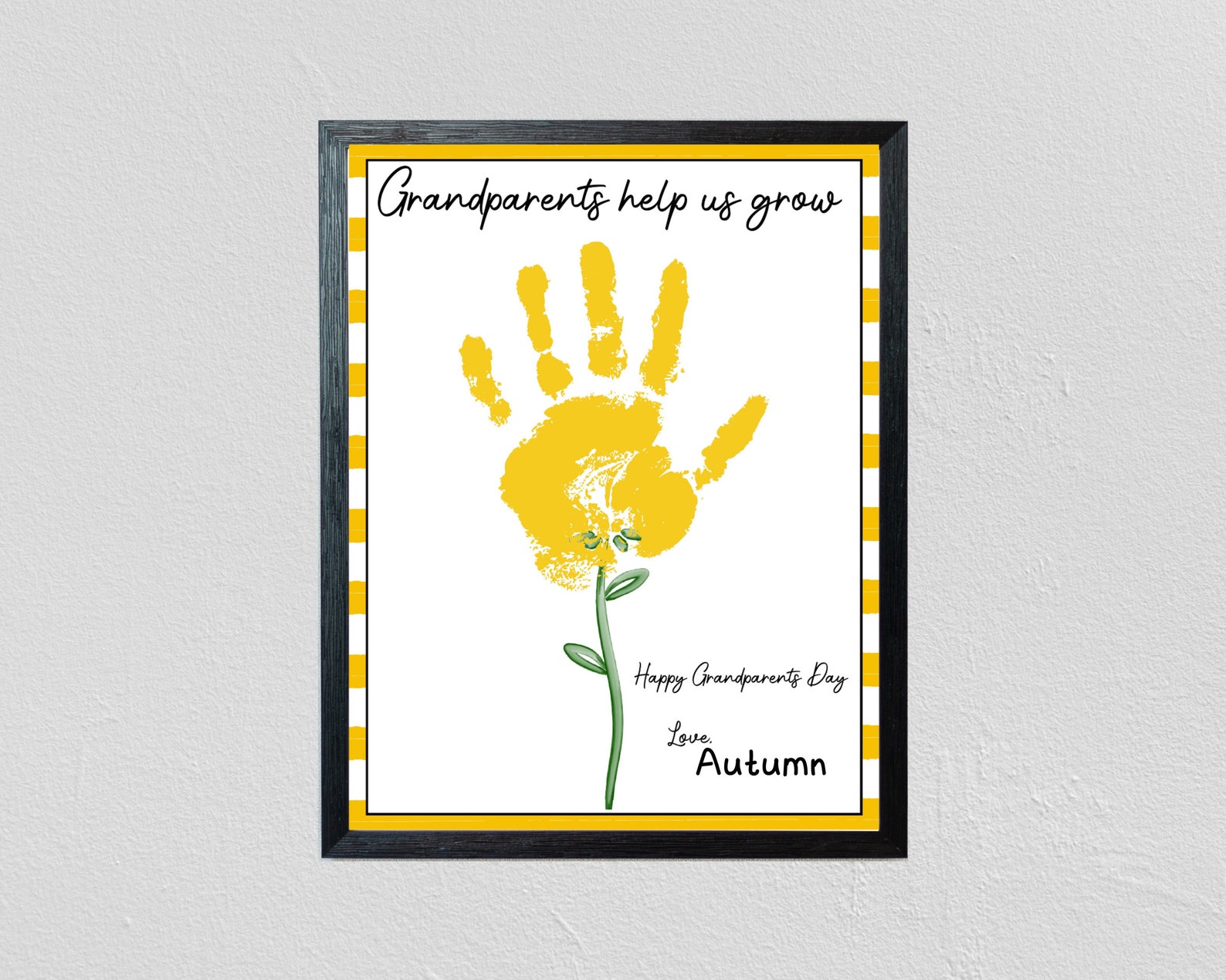 Grandparents Day Handprint Art Grandparents Day Keepsake - Etsy