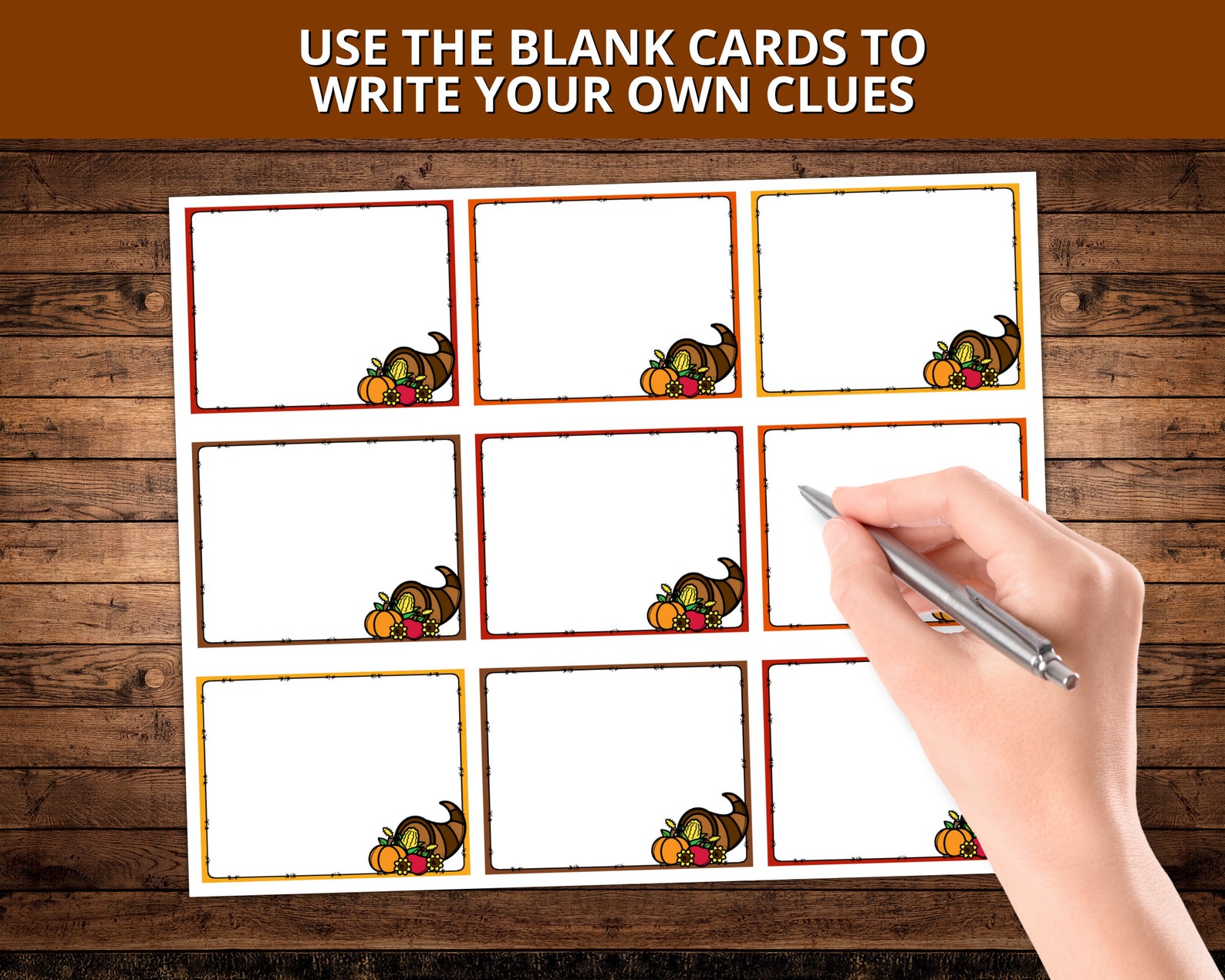 Thanksgiving Charades Printable Game, Thanksgiving Draw It Game ...