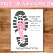 Father's Day Footprint Art Keepsake Gift for Dad From - Etsy