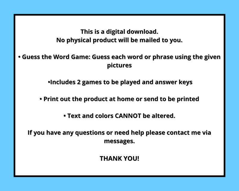 Guess the Word Game, Rebus Puzzles and Brain Teasers, Rainy Day ...