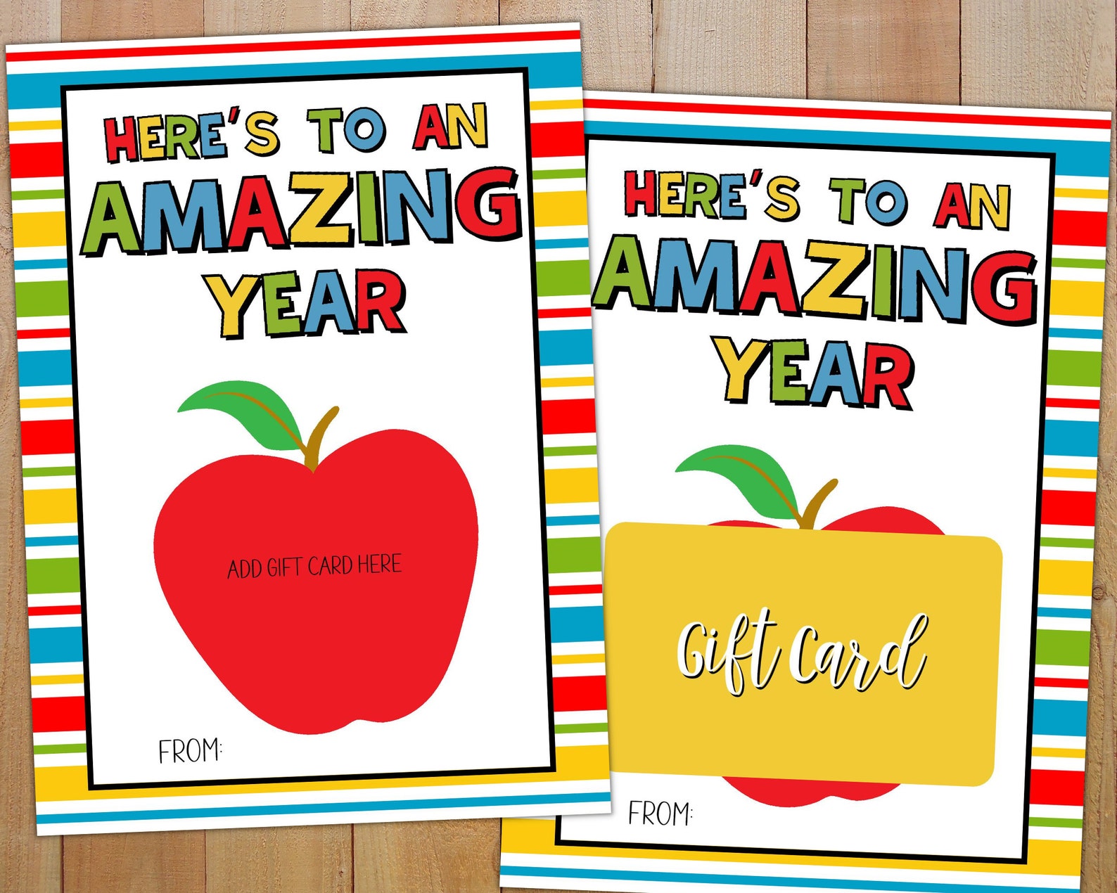 Back to School Teacher Gift Card Holder, First Day of School Gift Card ...