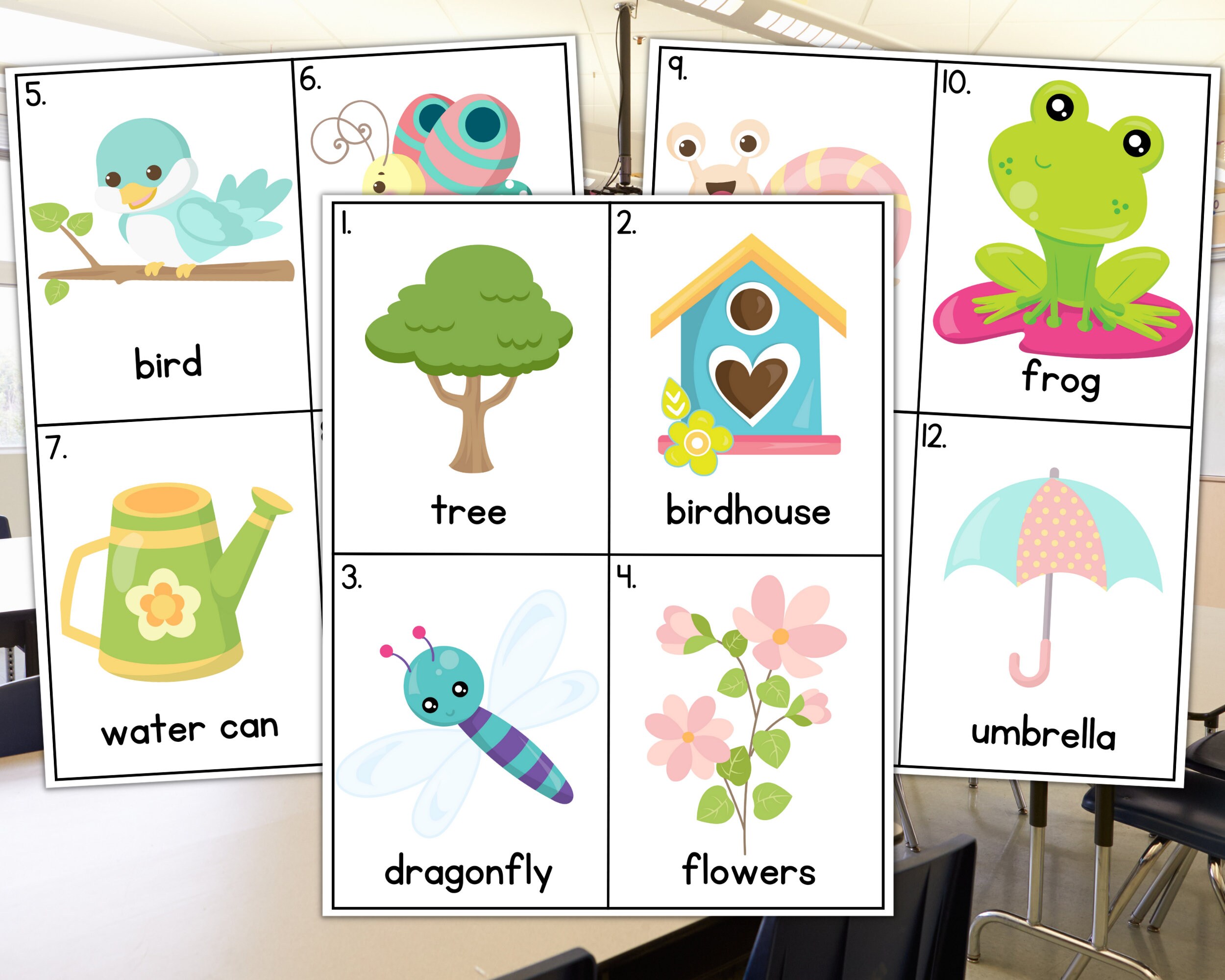 Spring Themed Write the Room Activity Spring Writing Centers - Etsy