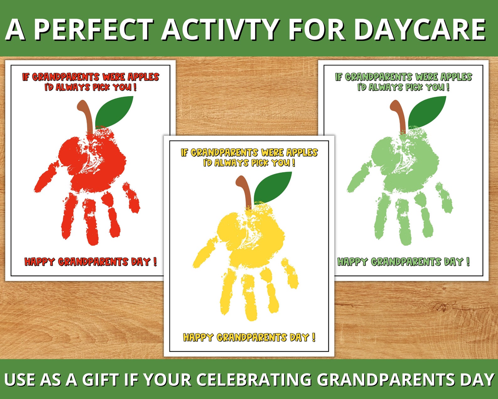Grandparents Day Handprint Art Grandparents Day Keepsake - Etsy