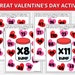 Valentine's Day Multiplication Bump Game, Valentine Classroom Activity ...