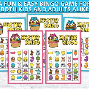 Easter Bingo Game, Easter Classroom Bingo, Easter Activity for Kids - Etsy