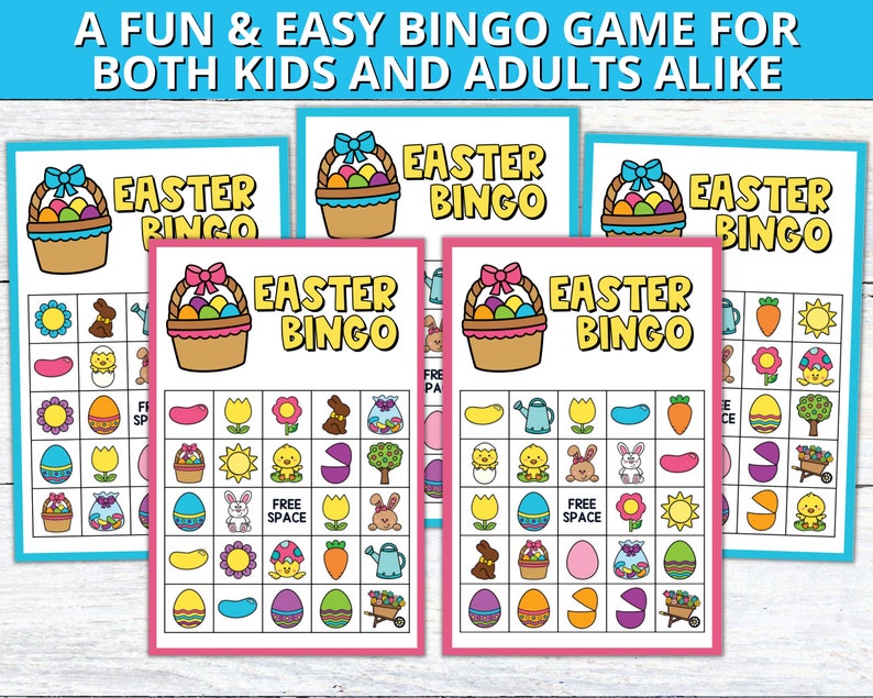 Easter Bingo Game, Easter Classroom Bingo, Easter Activity for Kids - Etsy