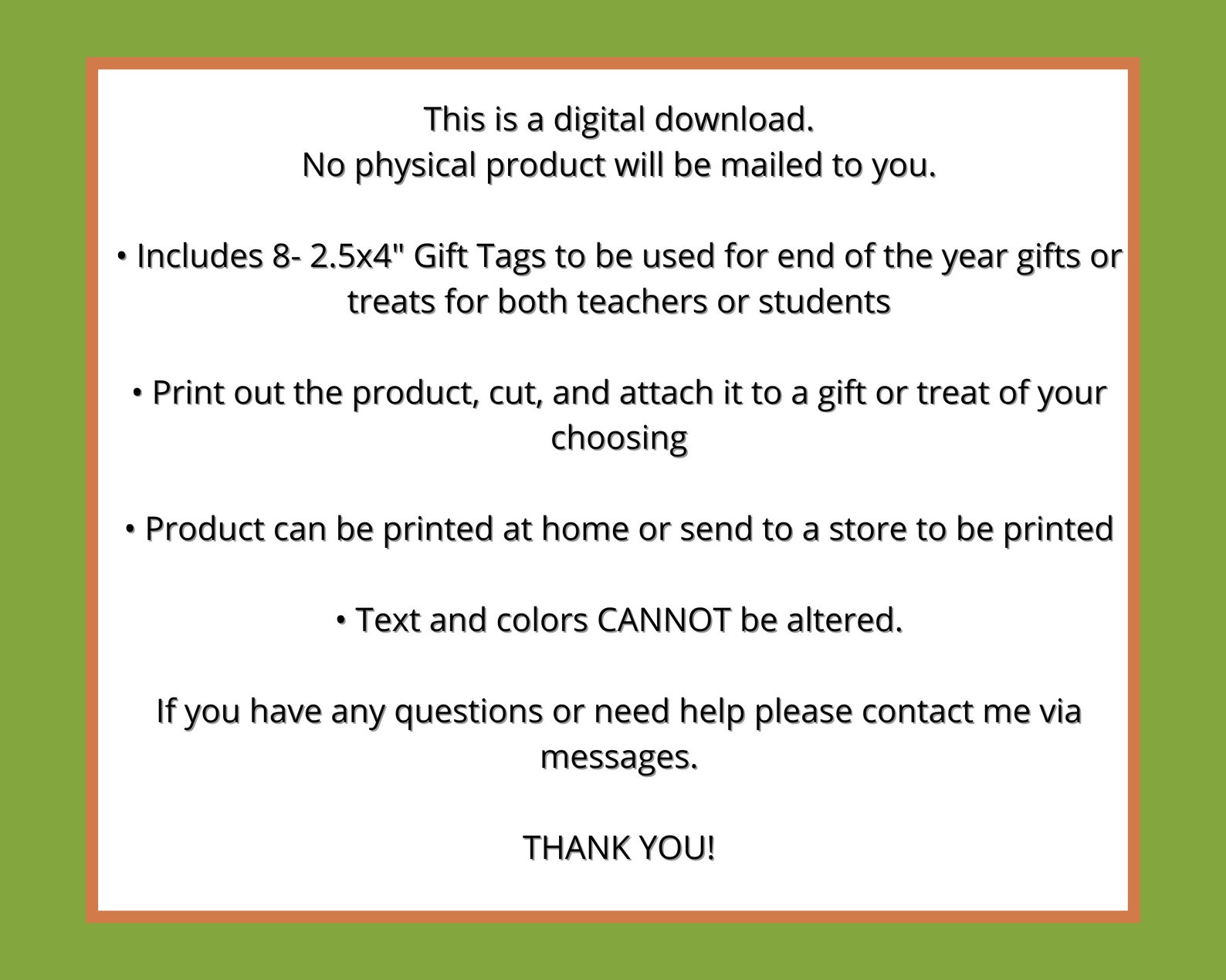 End of the Year Gift Tags for Students and Teachers End of - Etsy