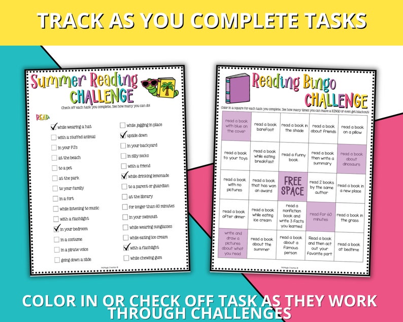 Summer Reading Challenge for Kids, Reading Printable Activities ...