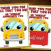 Bus Driver Appreciation Gift Card Holder School Bus Thank You - Etsy