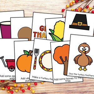 Thanksgiving Play Dough Mats, Printable Play Dough Mats, Thanksgiving ...