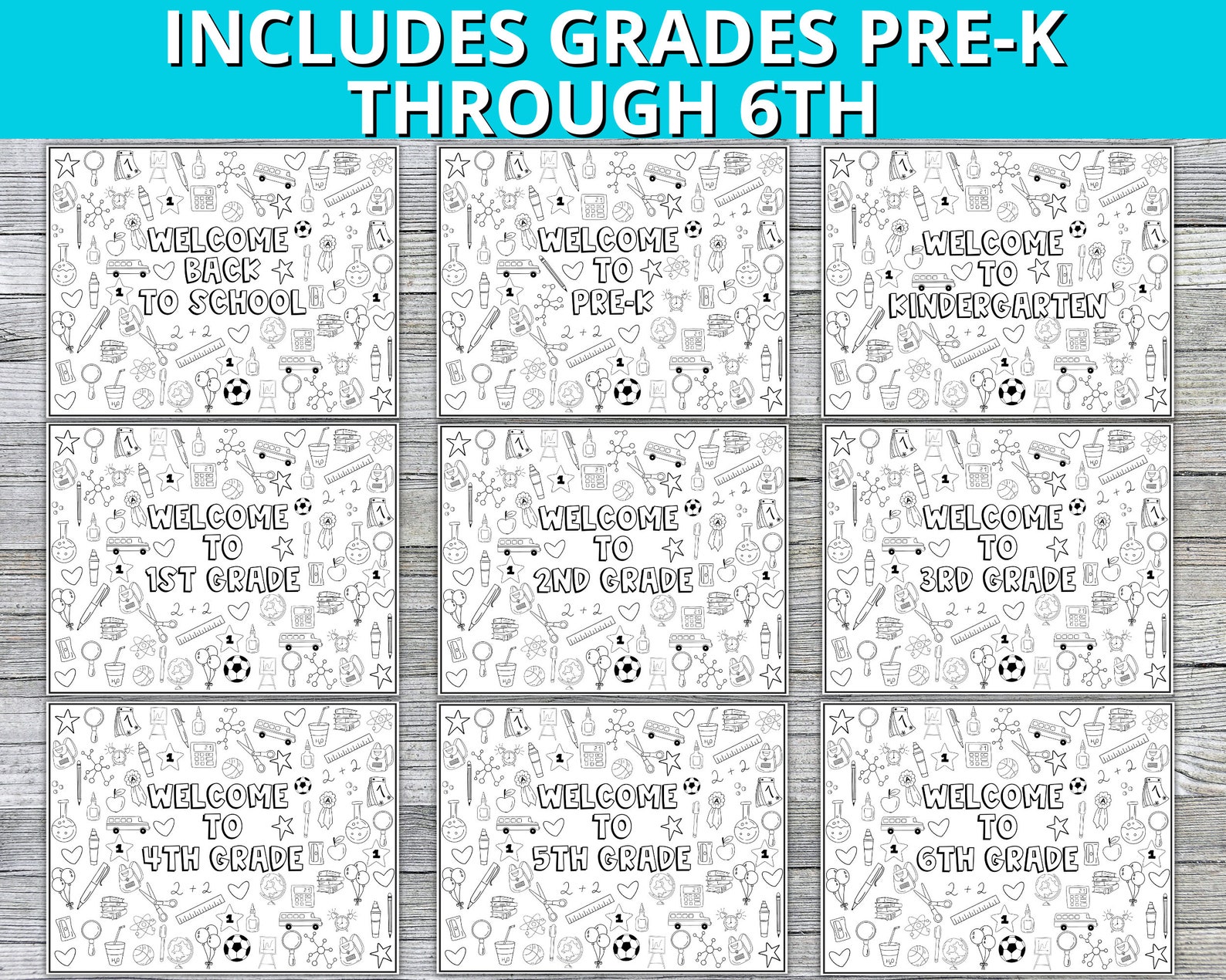 Back to School Coloring Pages, Welcome Back to School Coloring Sheets ...