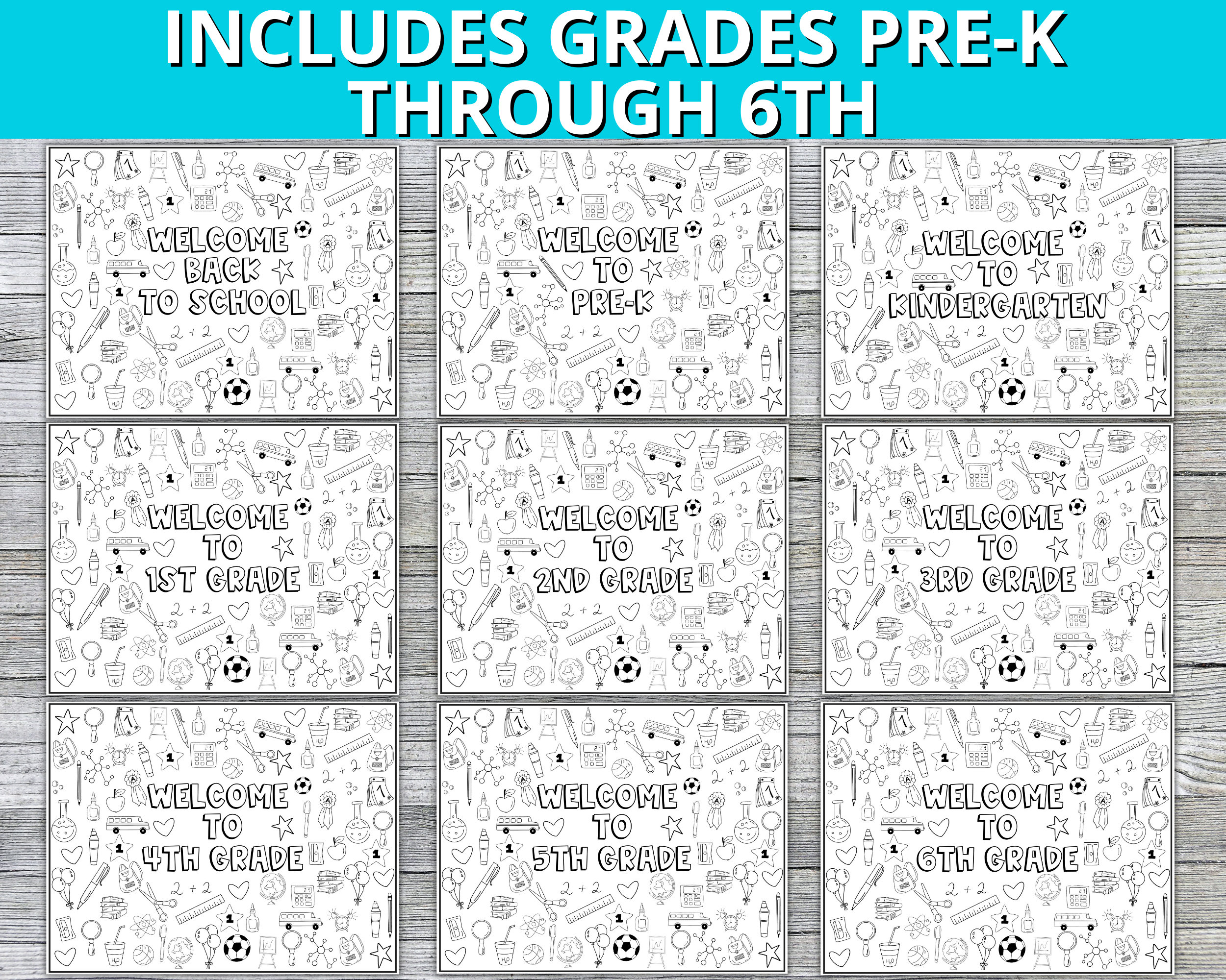 Back to School Coloring Pages, Welcome Back to School Coloring Sheets ...