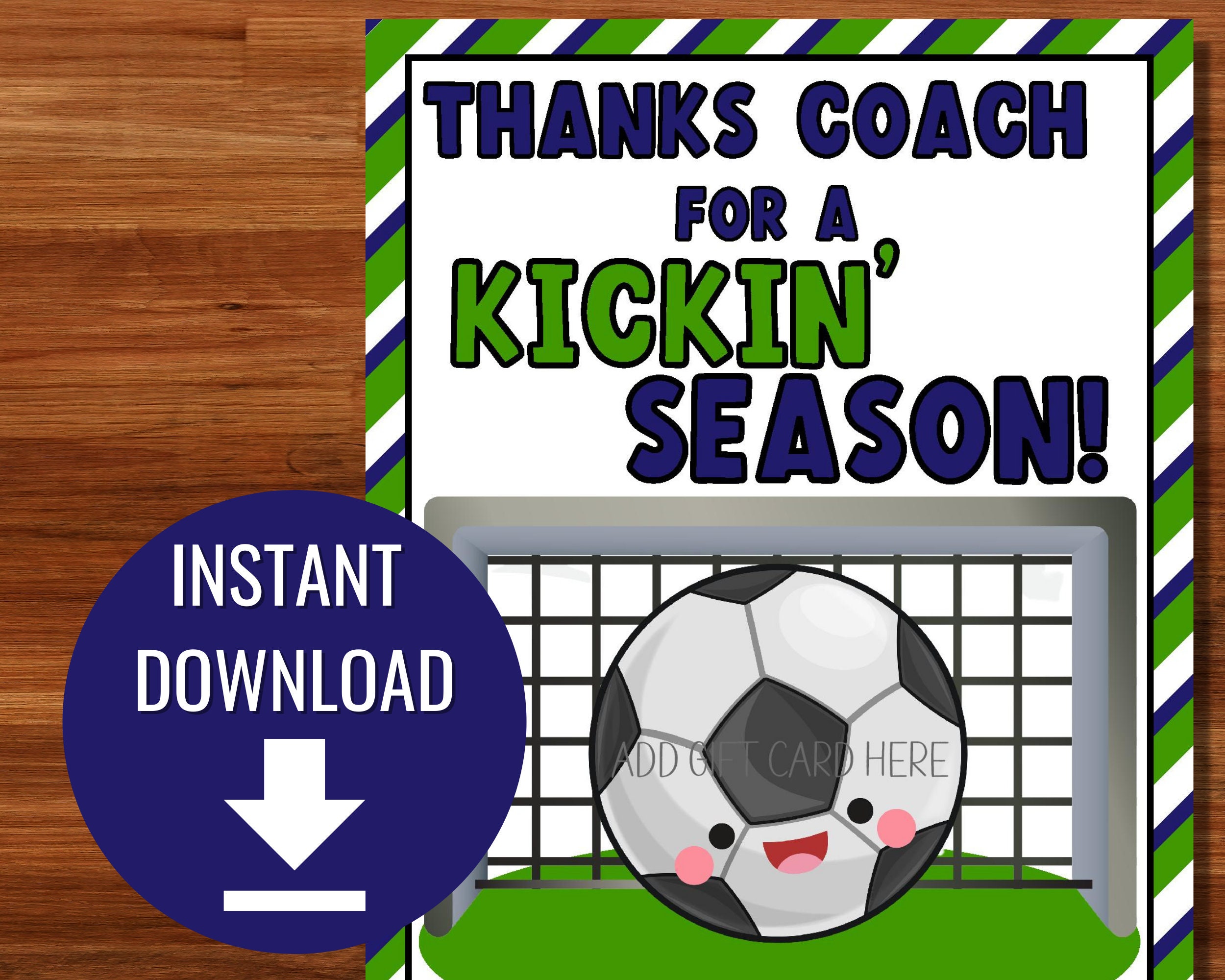 Soccer Coach Gift, Coach Thank You Gift, Soccer Coach End of Season ...