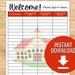 Back to School Open House Sign in Sheet, Classroom Sign in Sheet ...