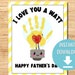 Father's Day Handprint Art Keepsake, I Love You a Watt Father's Day ...