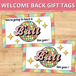Groovy Back to School Gift Tags, New School Year Gift Tags, Student ...