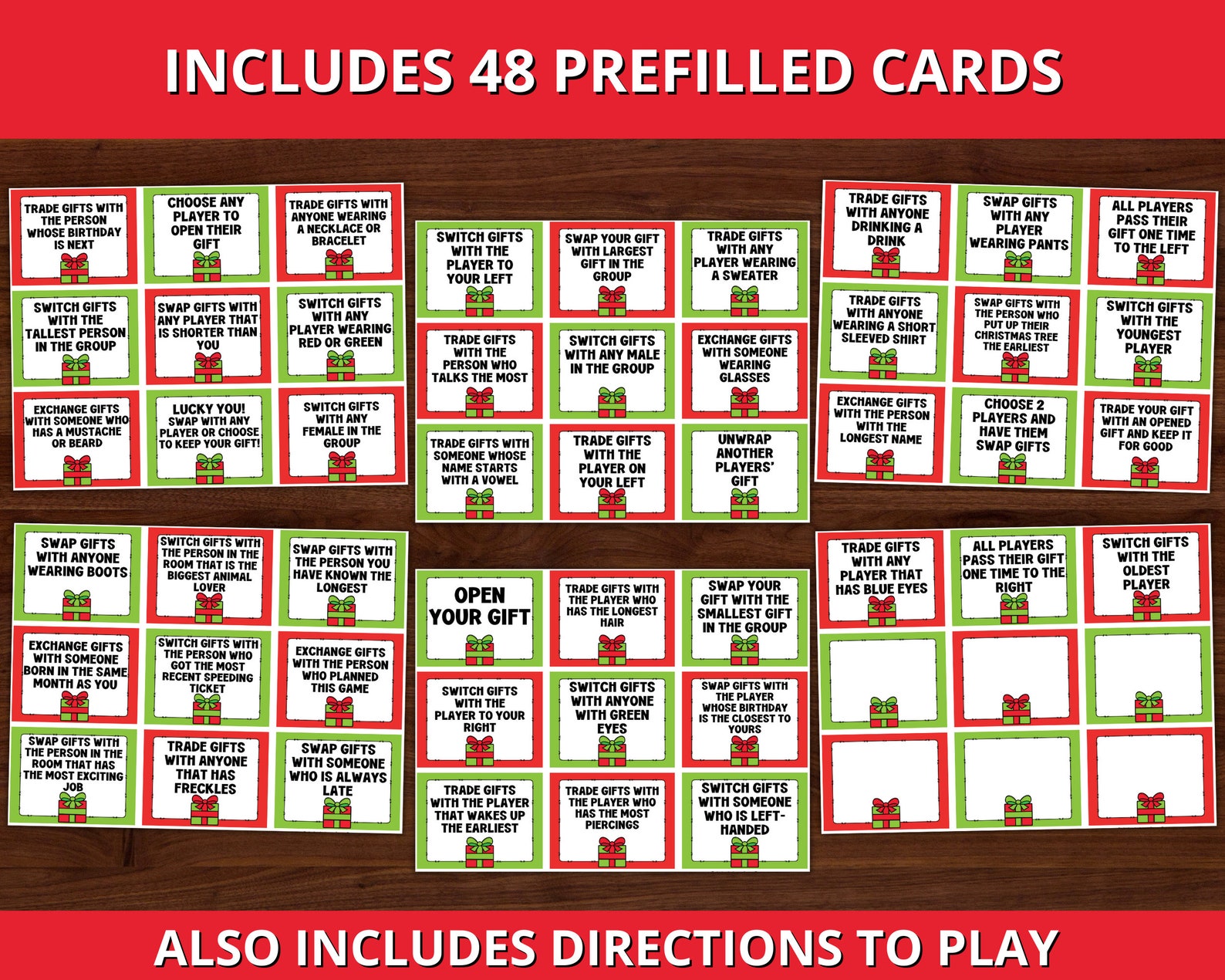 Christmas Gift Exchange Game Yankee Swap White Elephant Gift - Etsy