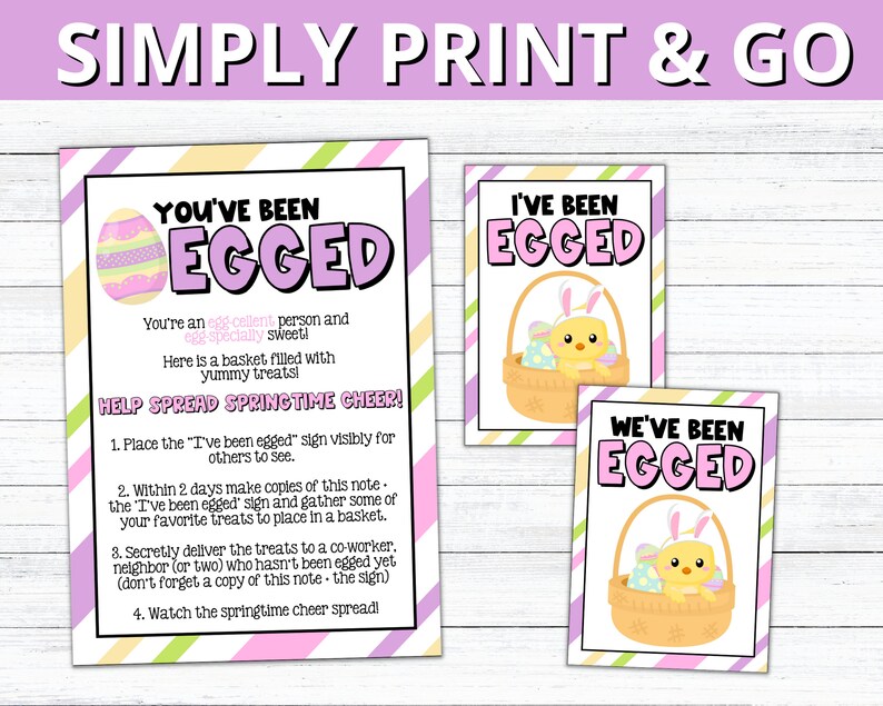 You've Been Egged Game, I've Been Egged Easter Game, Neighborhood ...