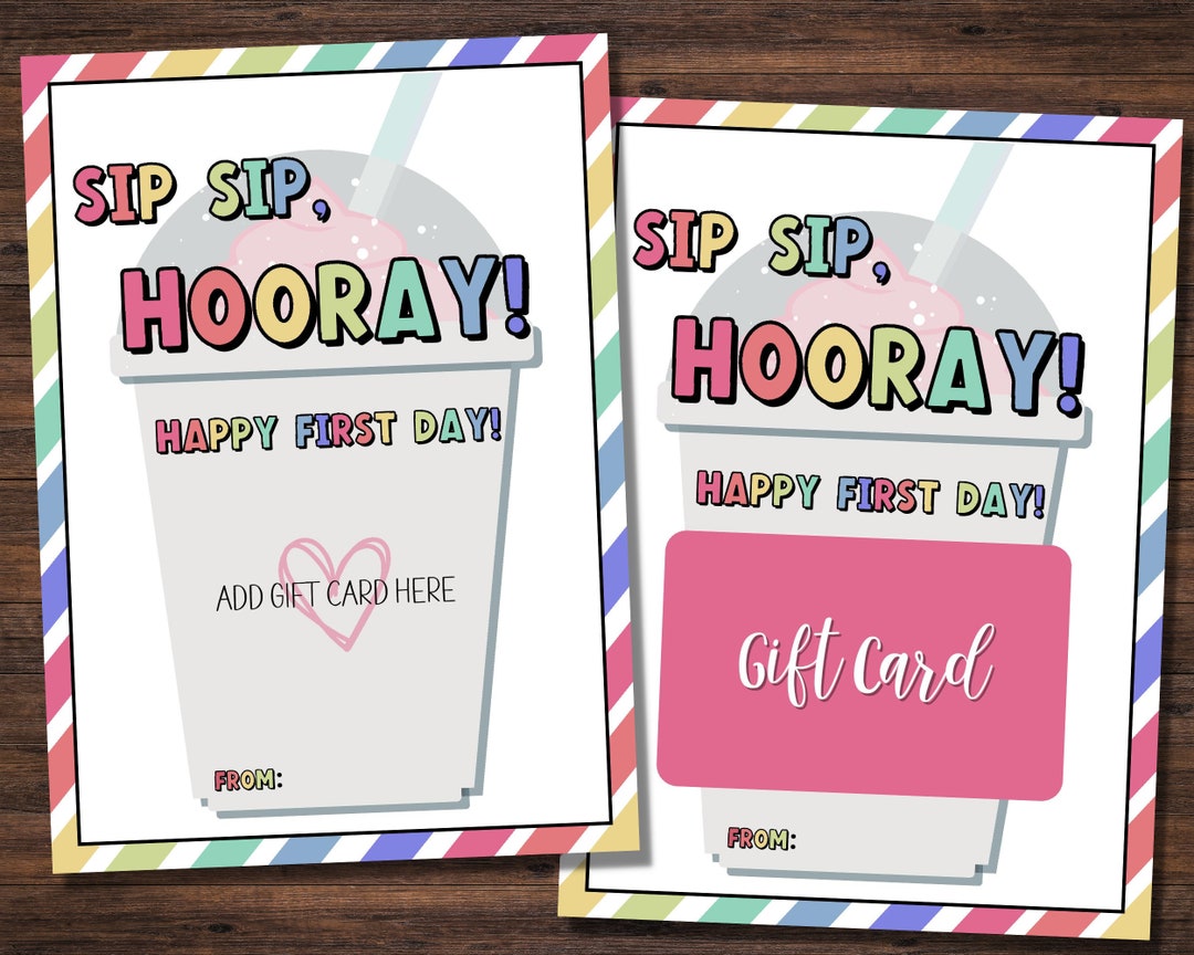 First Day of School Teacher Gift Card Holder, Back to School Teacher ...