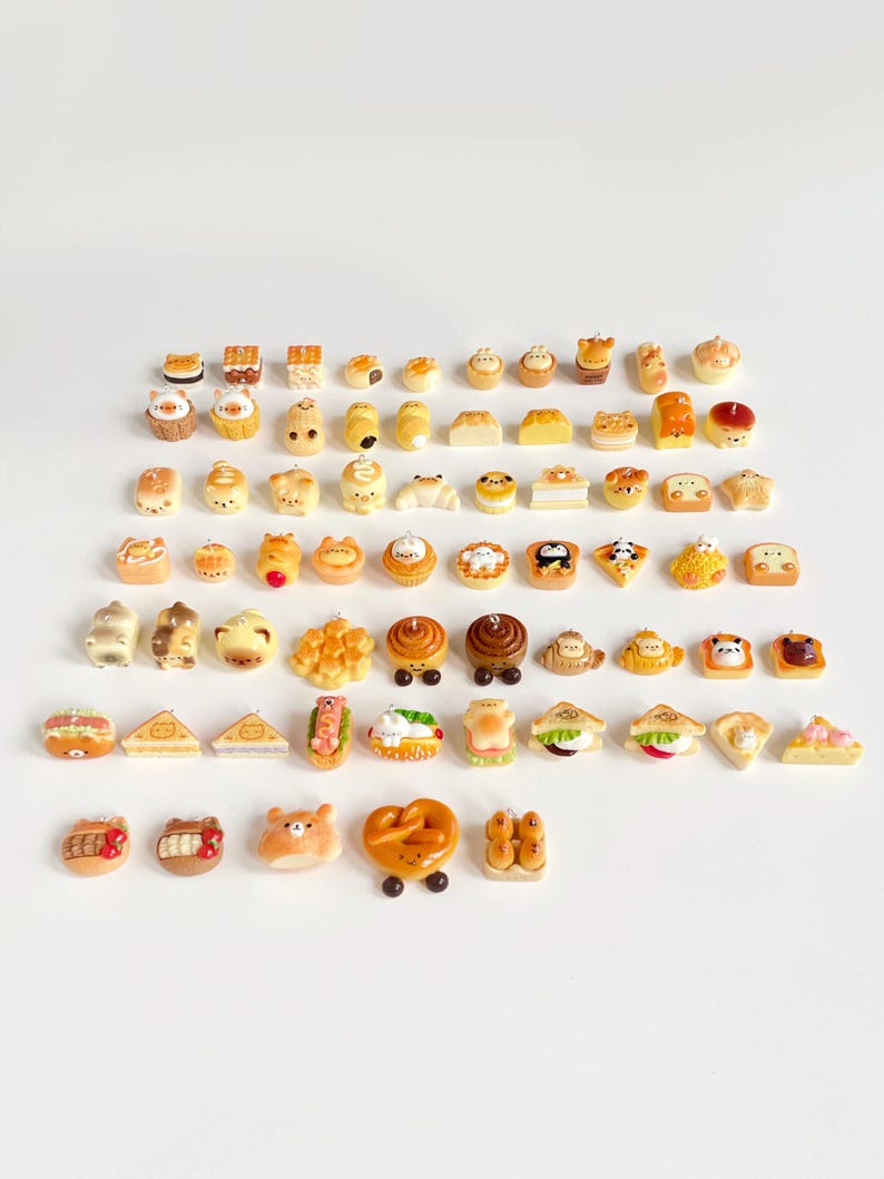Miniature Food Charm,kawaii Cat Charm,dog Baguette Charm,cute Phone ...