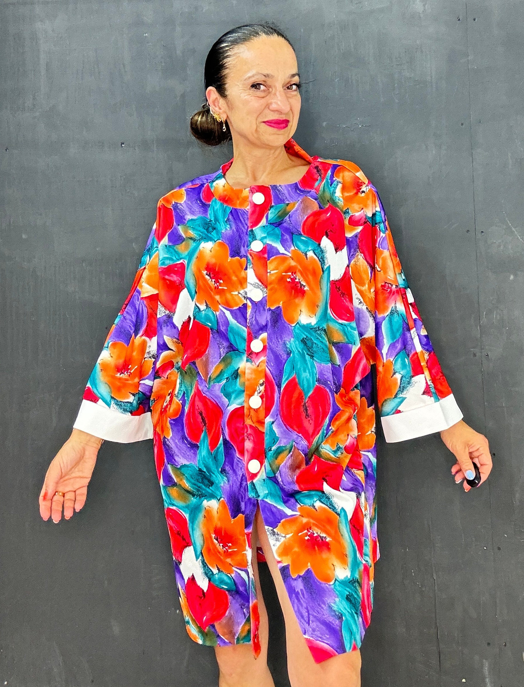 Vintage 80's made in USA colorful loose blouse tunic Vintage 80's made in USA colorful loose blouse tunic