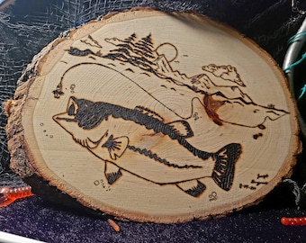 Fish Wood Burning | Etsy