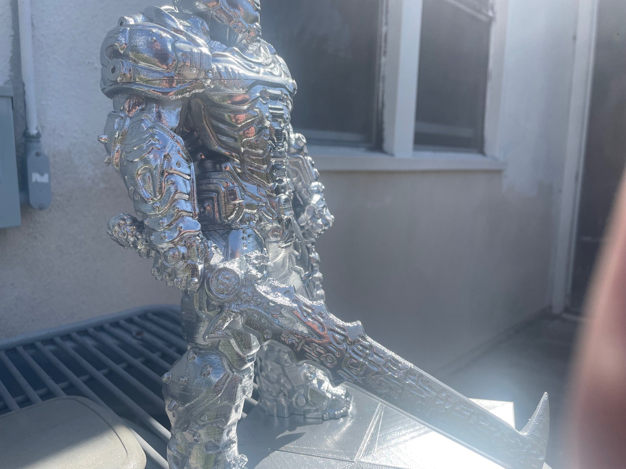 12in Tall Doom Slayer Statue in Metallic Finish - Etsy