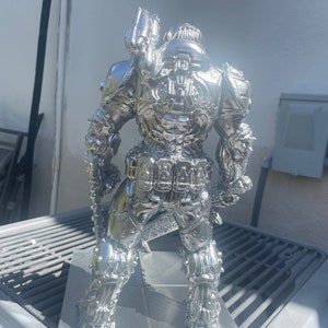 12in Tall Doom Slayer Statue in Metallic Finish - Etsy