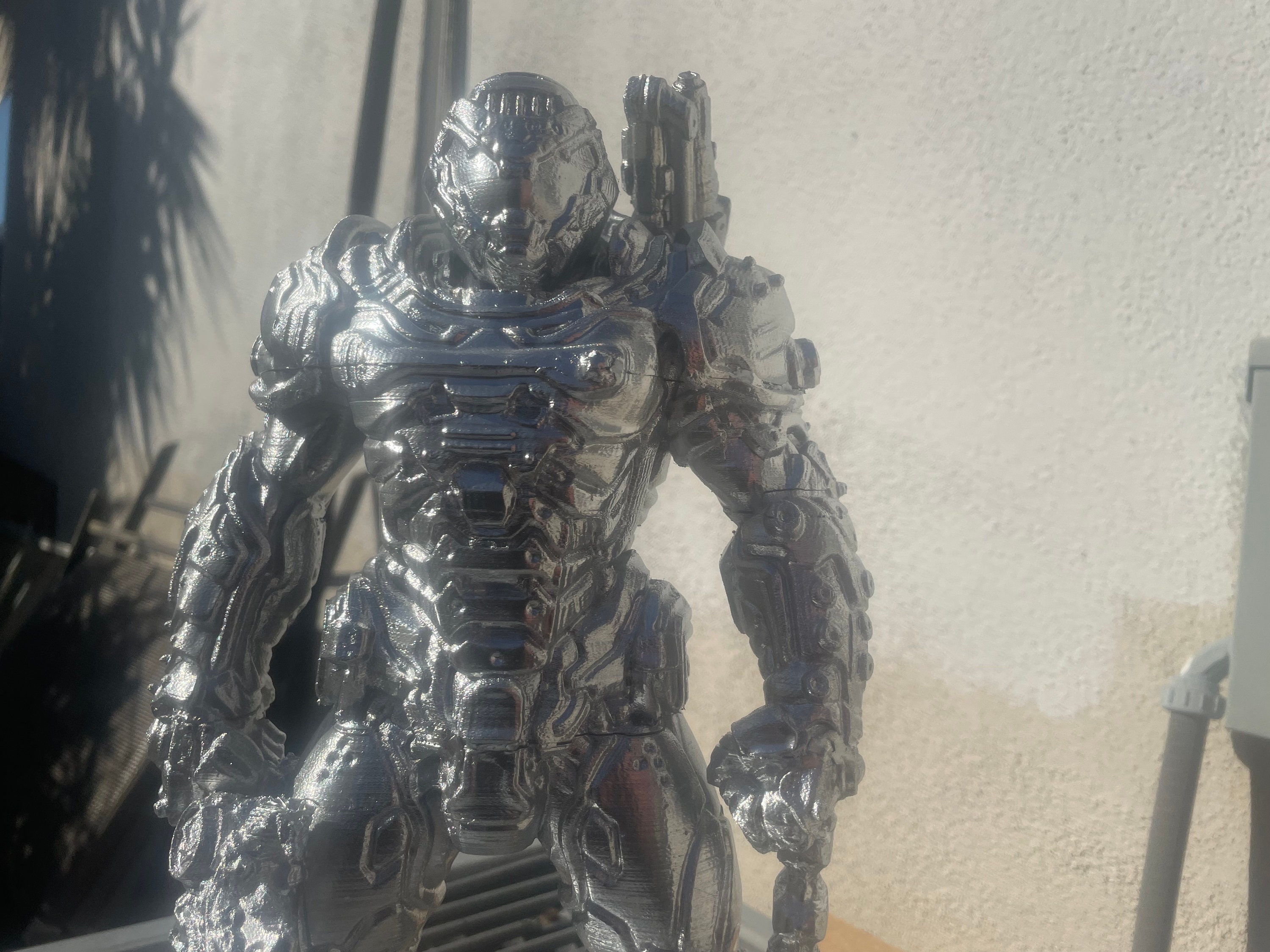 12in Tall Doom Slayer Statue in Metallic Finish - Etsy