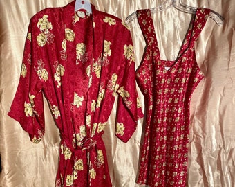 Red and Gold Robe | Etsy