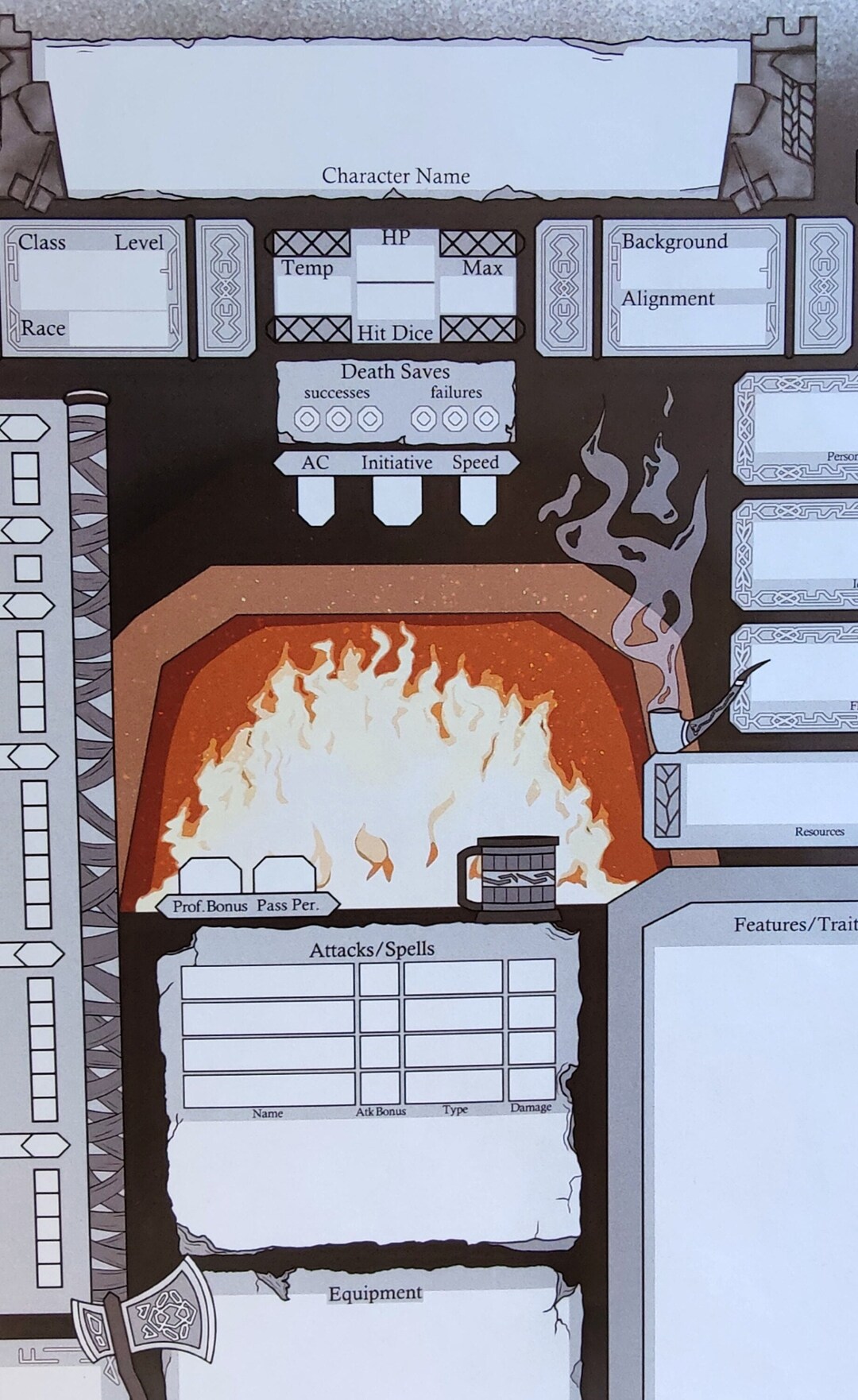 Runic Forge | 5e Character Sheet - Etsy
