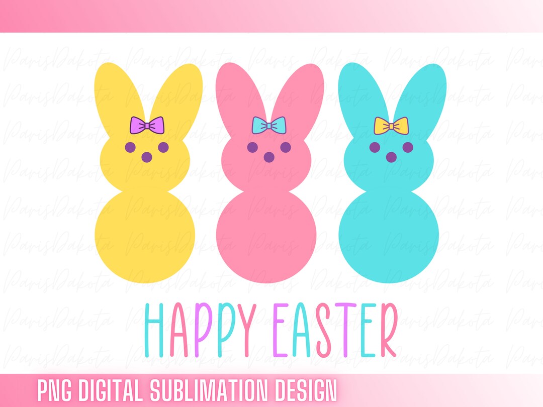 Happy Easter Peeps Sublimation PNG, First Easter Shirt Design - Etsy