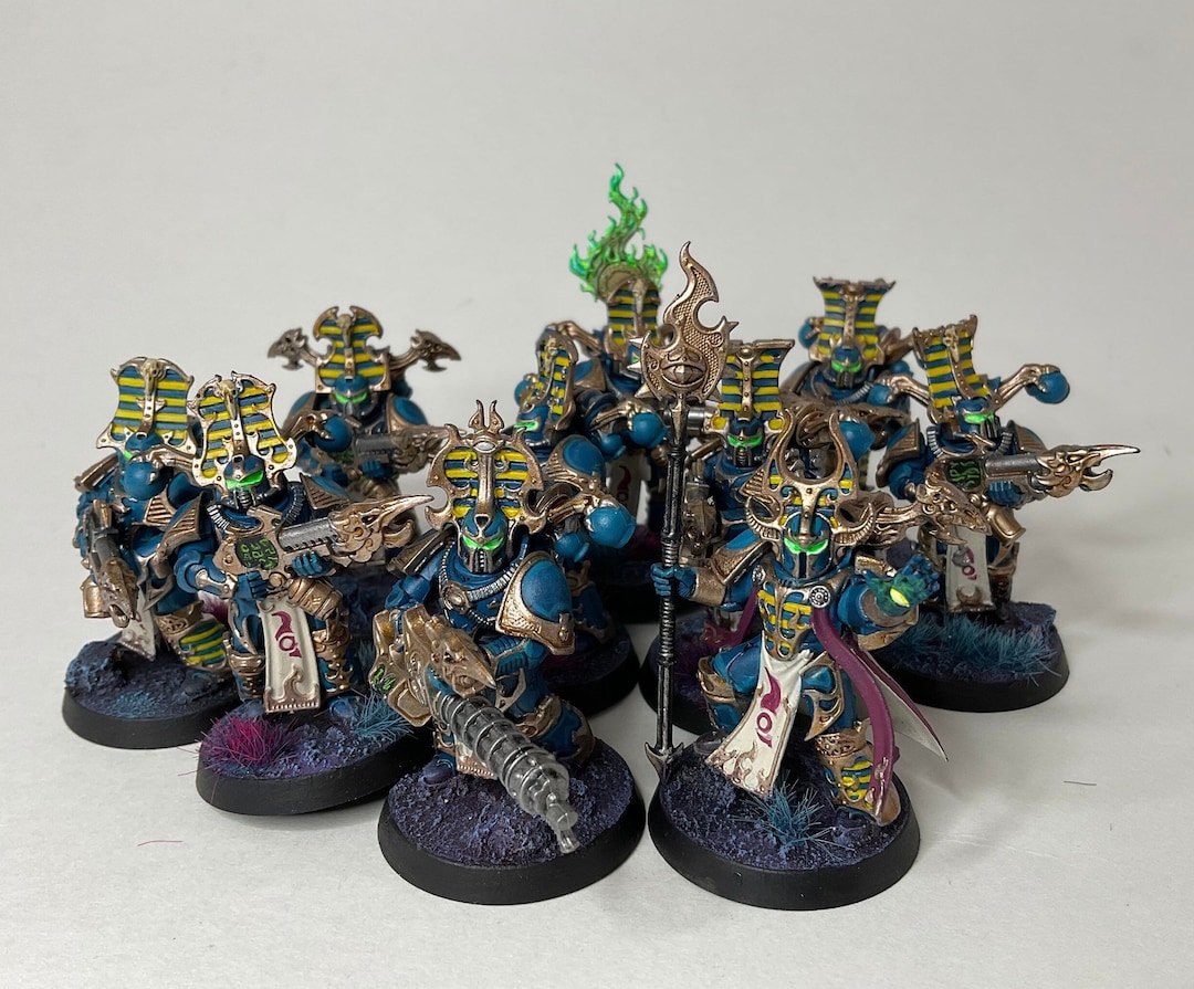 Traitor Space Marines Warhammer 40k Thousand Sons Rubric Marines - 10 ...