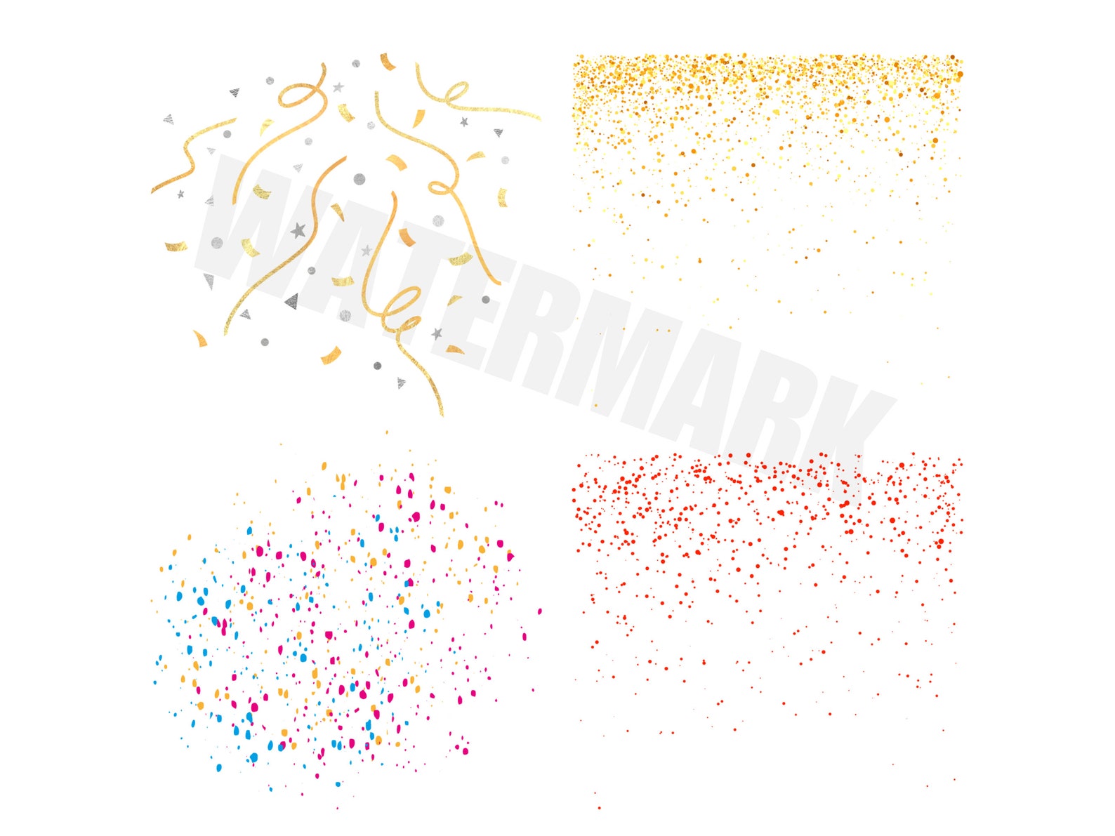 Confetti SVG, Confetti Clipart, Confetti PNG, Glitter Clipart, Glitter ...