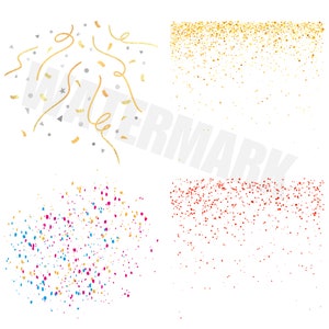 Confetti SVG, Confetti Clipart, Confetti PNG, Glitter Clipart, Glitter ...