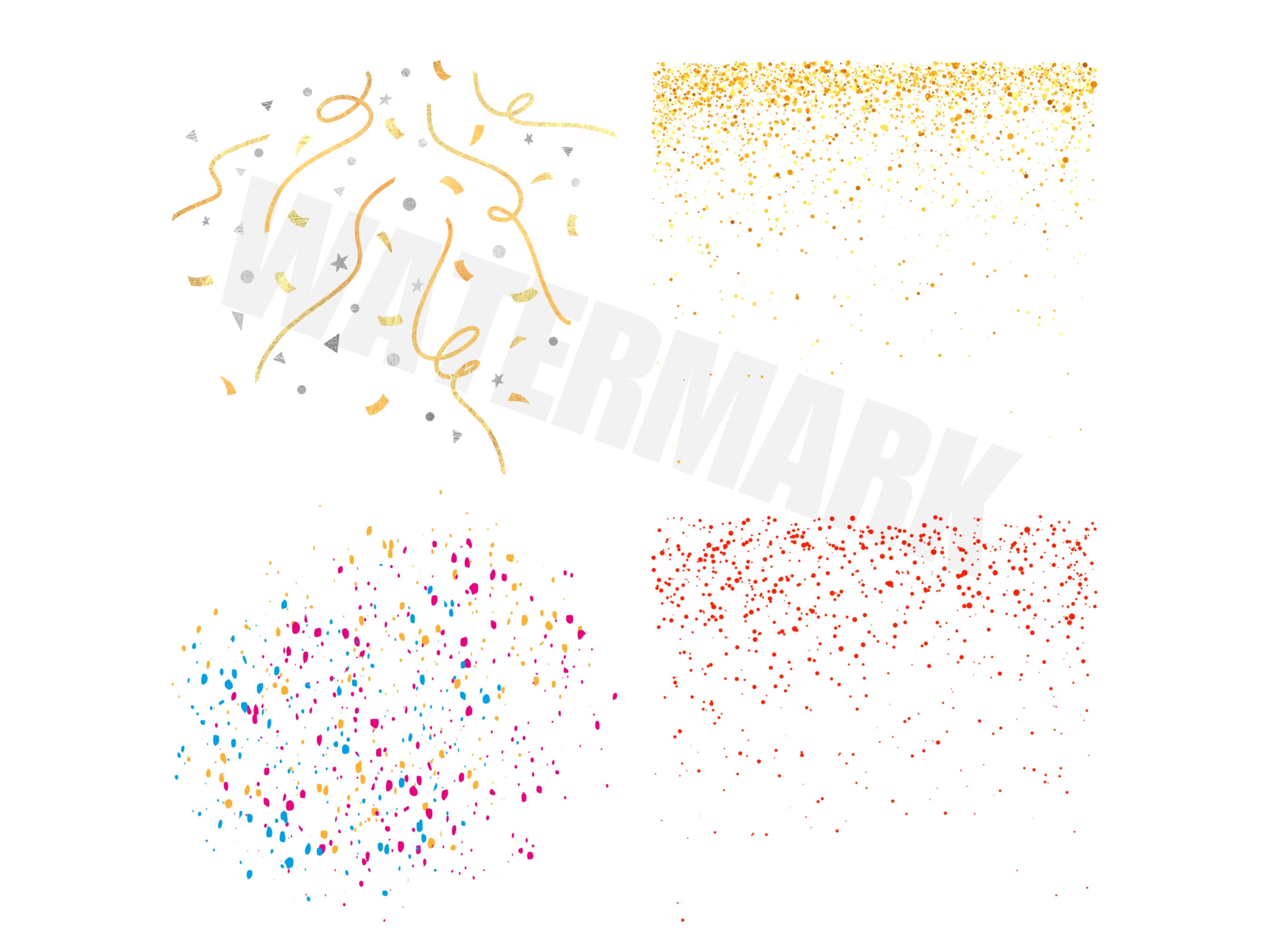 Confetti SVG, Confetti Clipart, Confetti PNG, Glitter Clipart, Glitter ...