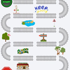 Children's Behavior Chart, Reward Chart, Instant Download, Train Reward ...