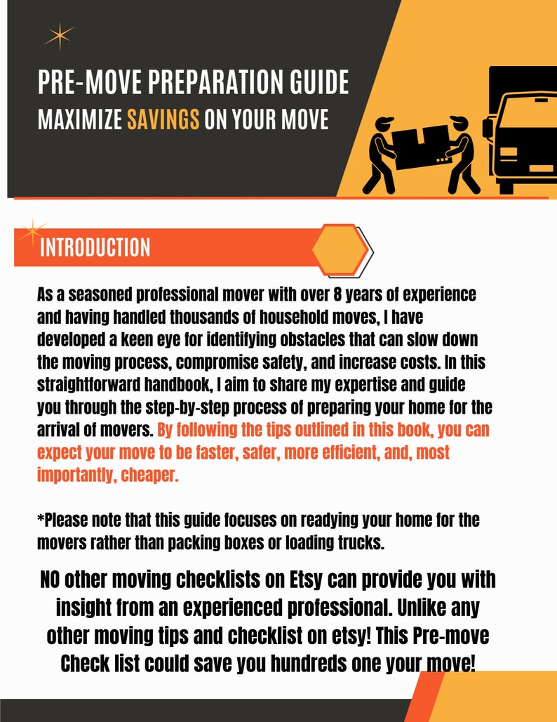 Pre Moving Day Checklist, Pre Moving to Do List, Moving to Do List ...