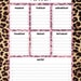 Leopard Print Weekly Planner Digital Download / 1 Page Download - Etsy