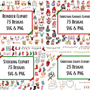 Big Bundle ,christmas Clipart, Elf Clipart, Gingerbread Clipart ...