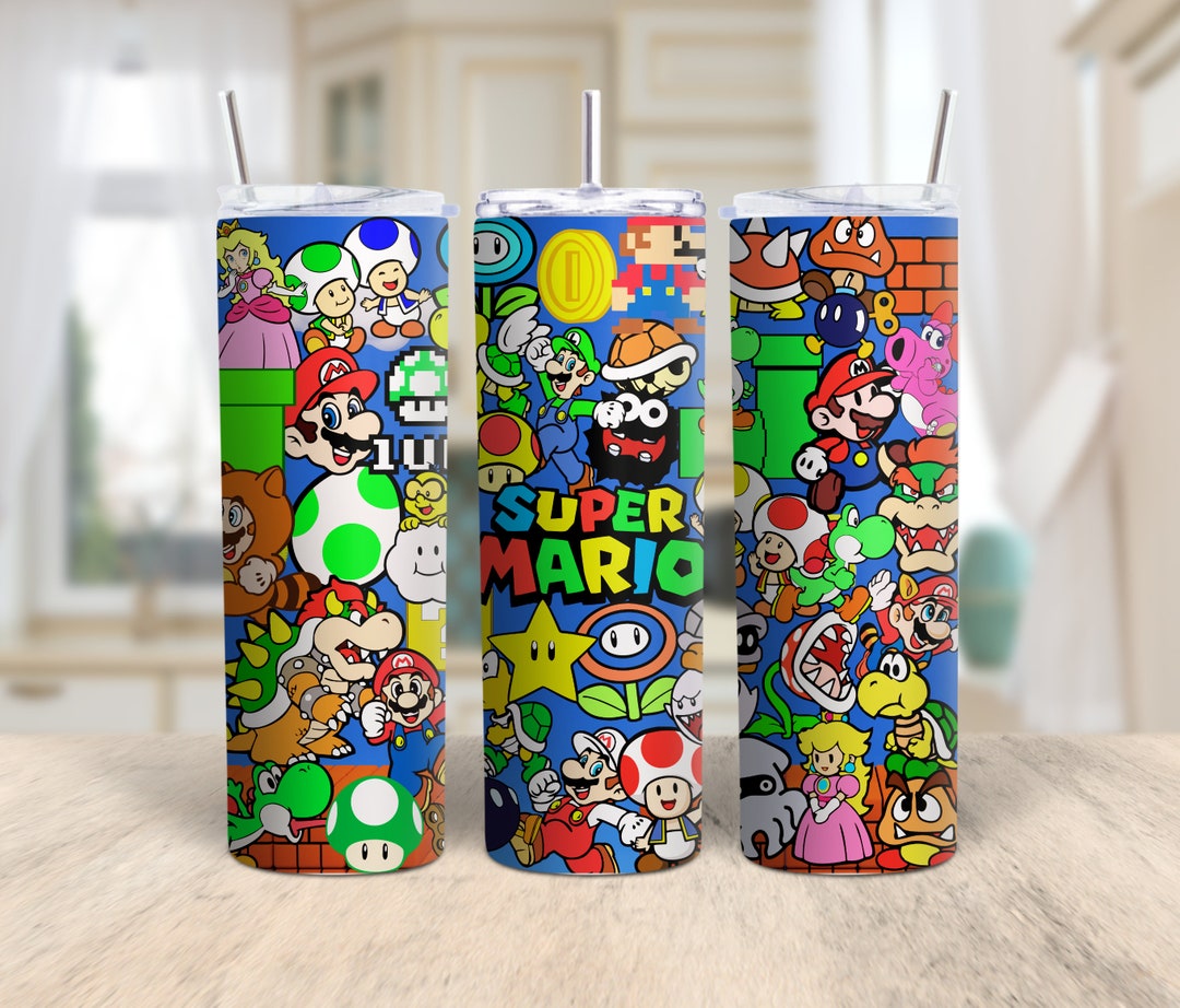 Mario Png, Mario Tumbler Wrap, Super Mario PNG, Mario Svg, Super Mario ...